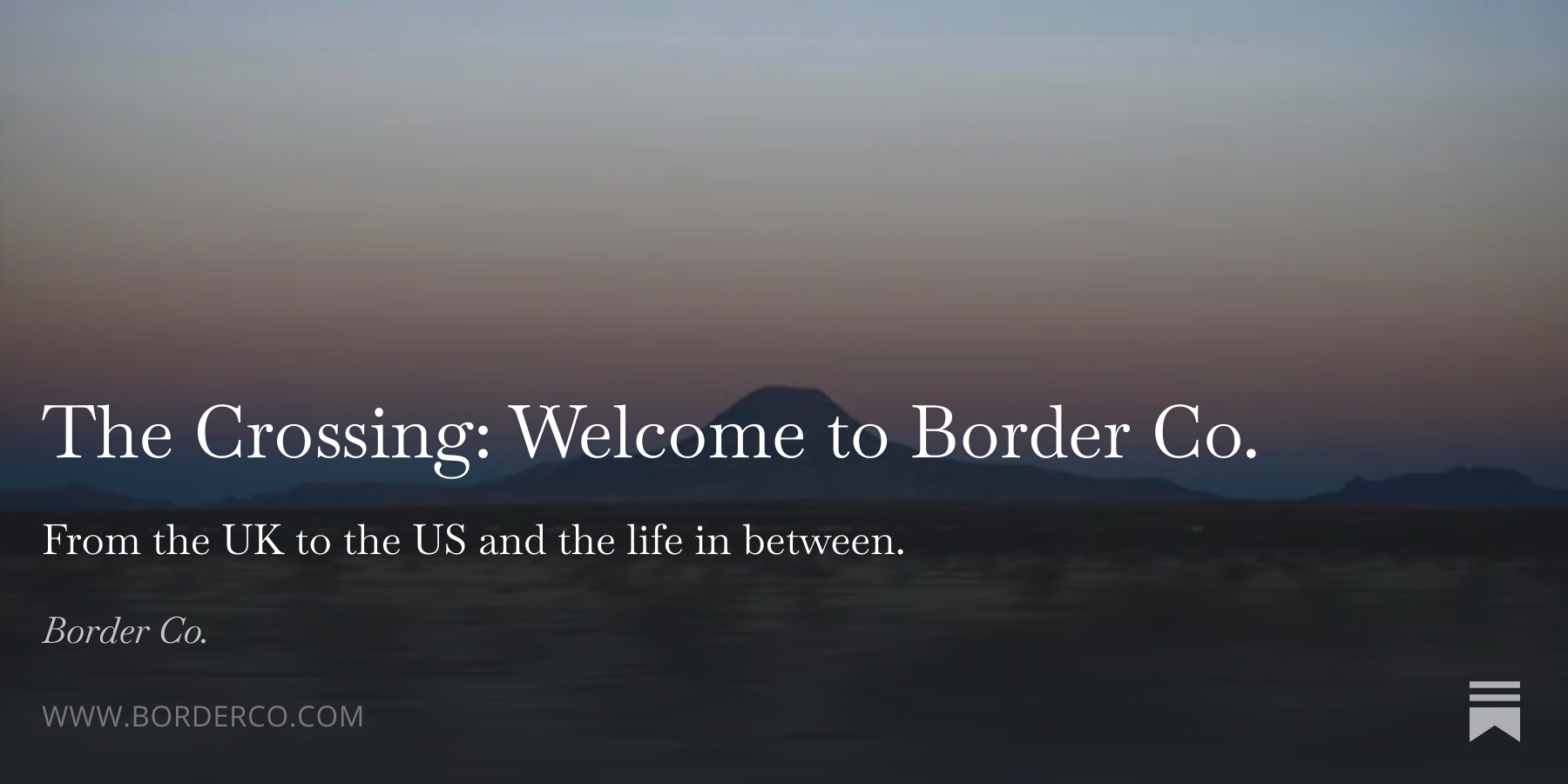The Crossing: Welcome to Border Co. - Border Co.